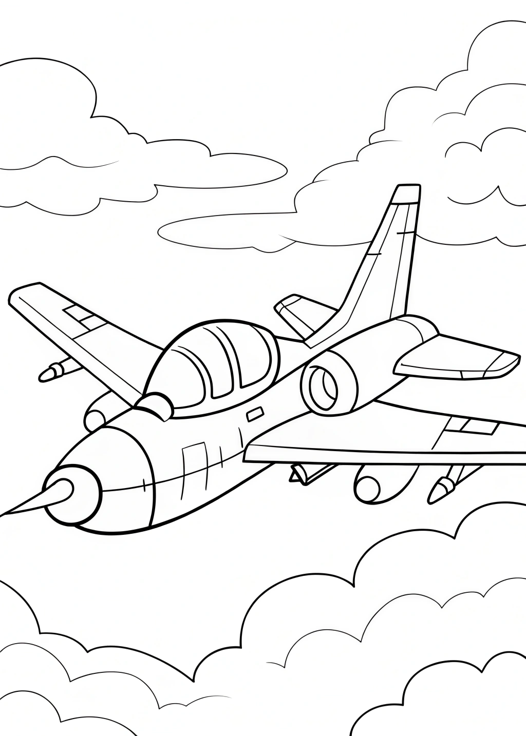 Army Air Force Coloring Page - Free Printable